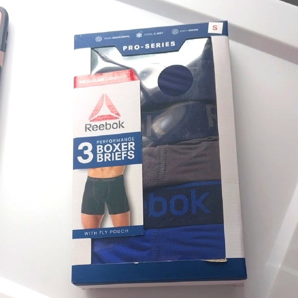 Reebok | Underwear & Socks | Reebok Mens Performance Boxer Briefs Blue ...
